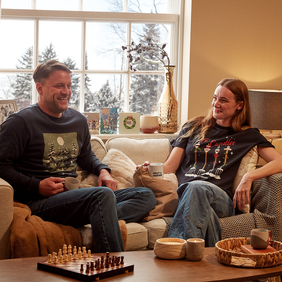 Essential Help for Heroes Hoodie – Washed Black, Relaxed Fit & Subtle ...