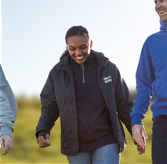 Essential Help for Heroes Hoodie – Washed Black, Relaxed Fit & Subtle ...